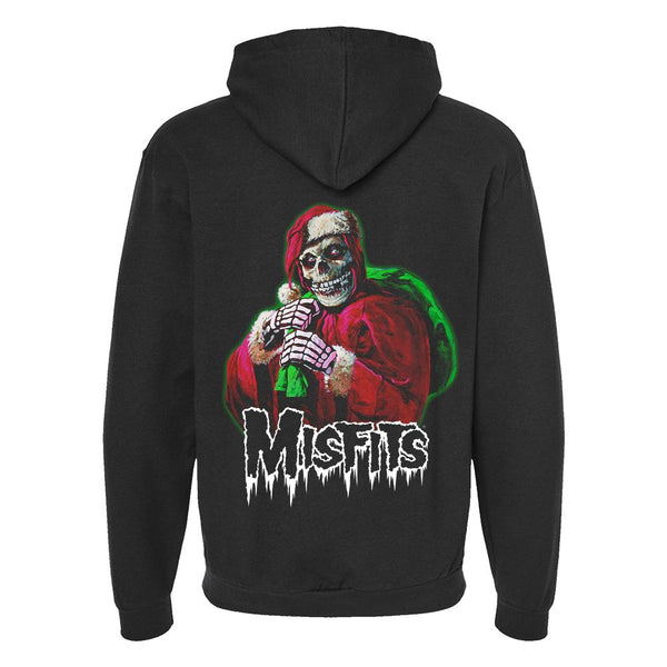 Misfits Holiday Fiend Black Zip Hoodie - Official | Misfits Records